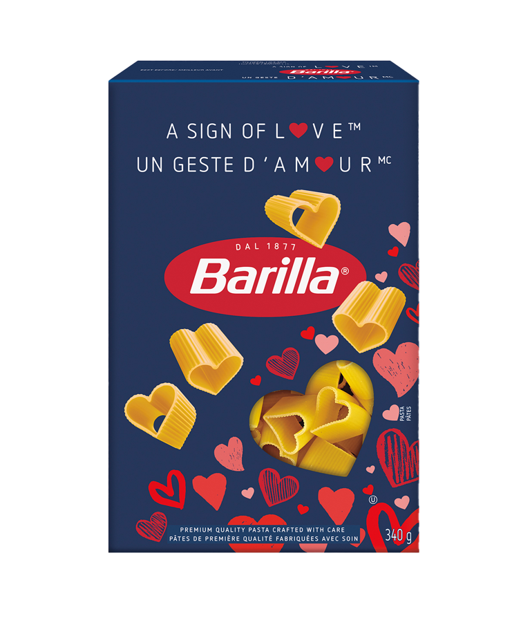 Barilla limited-edition heart-shaped pasta | Canadian Grocer