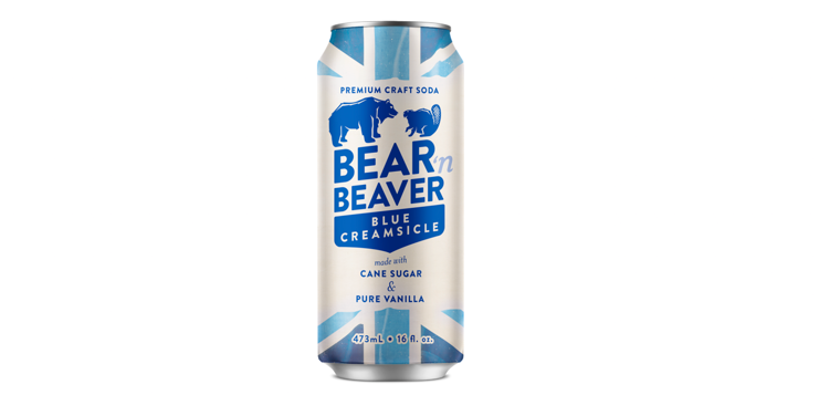 Bear 'n Beaver Blue Creamsicle Soda | Canadian Grocer
