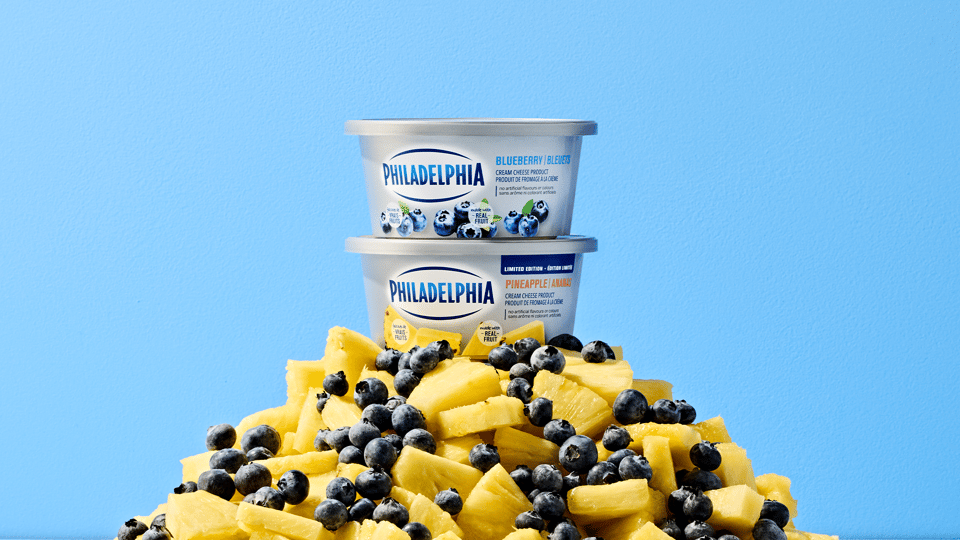 Philadelphia Cream Cheese Blueberry and Pineapple Flavours | Canadian ...