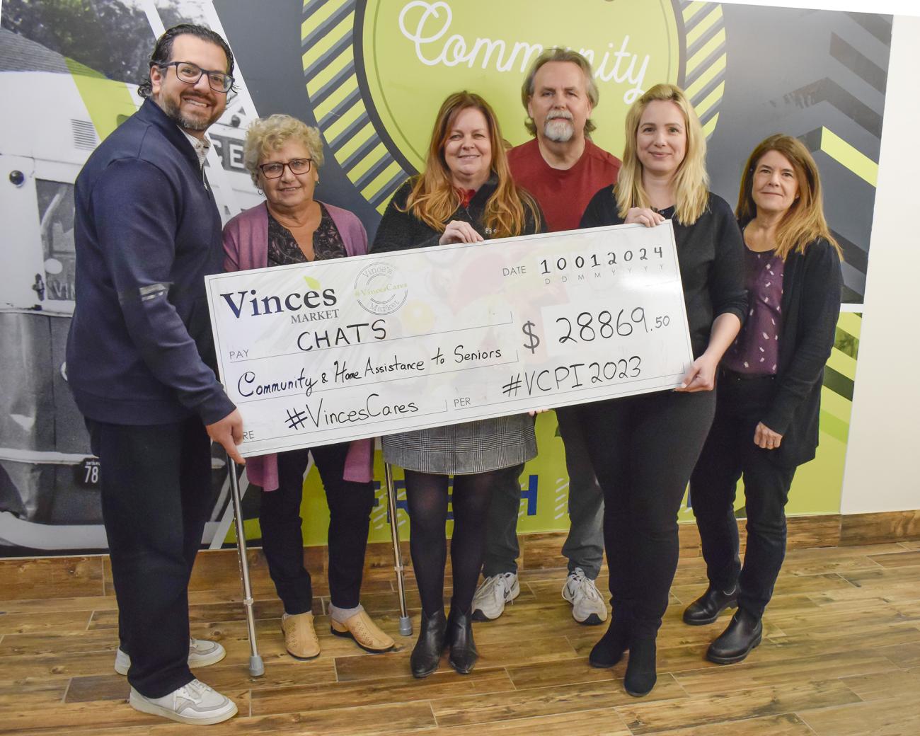 Vince's Market raises 28K for seniors' organization | Canadian Grocer