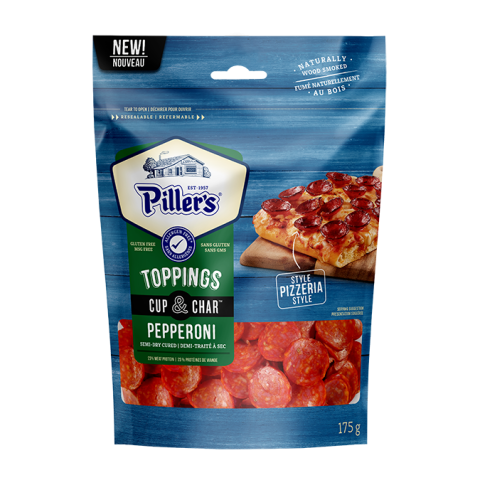 Piller's Pizzeria-style Toppings Cup & Char™ Pepperoni | Canadian Grocer