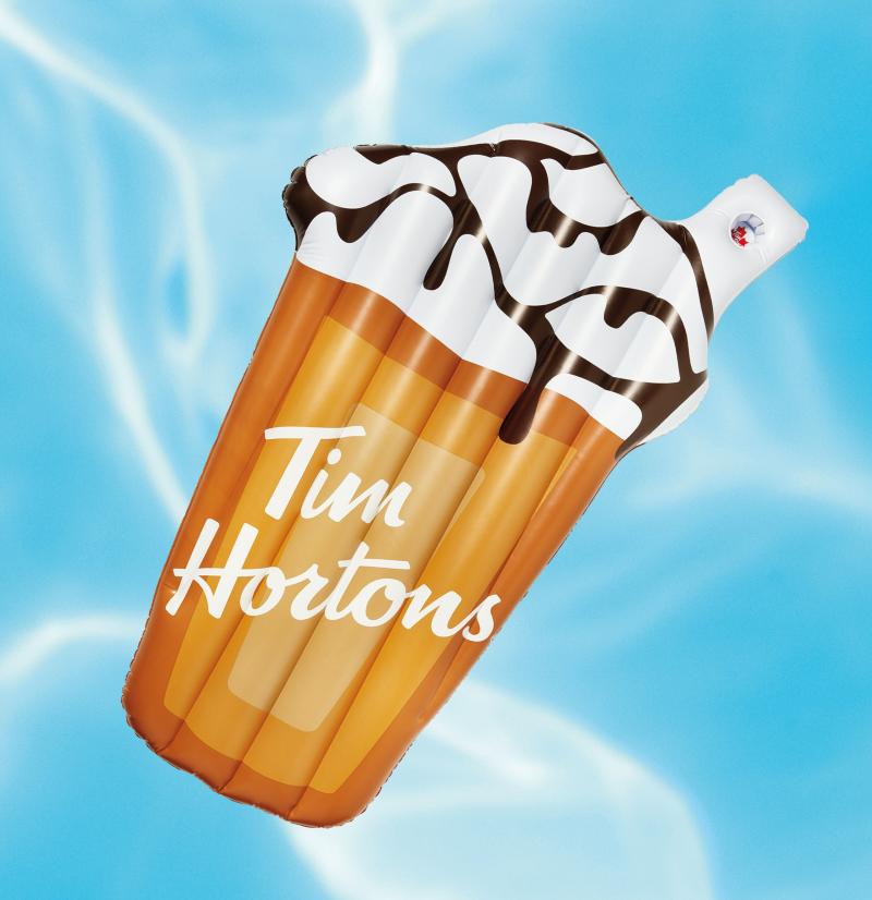 Tim Hortons summer merch includes Iced Capp pool floatie | Canadian Grocer