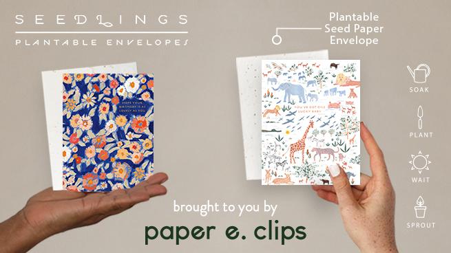 Seedlings - Plantable Greetings - by Paper E. Clips | Canadian Grocer