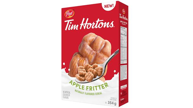 Post Tim Hortons Apple Fritter Flavoured Cereal | Canadian Grocer
